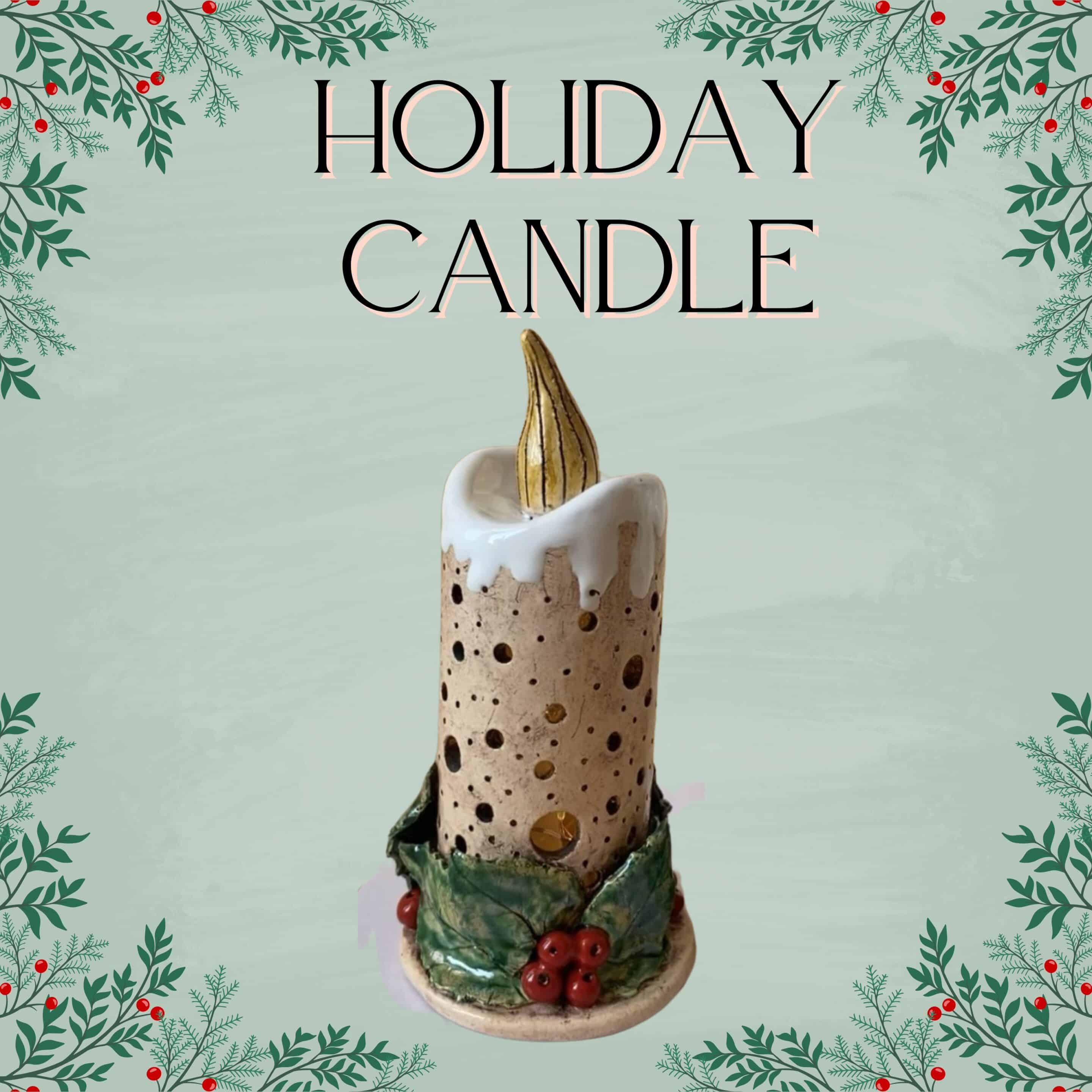 Holiday Candle Luminary Hand Building Class | The Clay Den